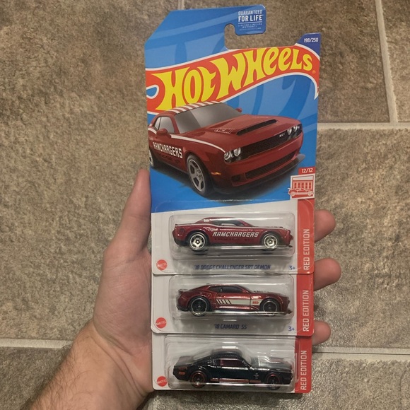 Mattel | Toys | 222 Hot Wheels Target Red Edition 8 Camaro 65 Mustang ...